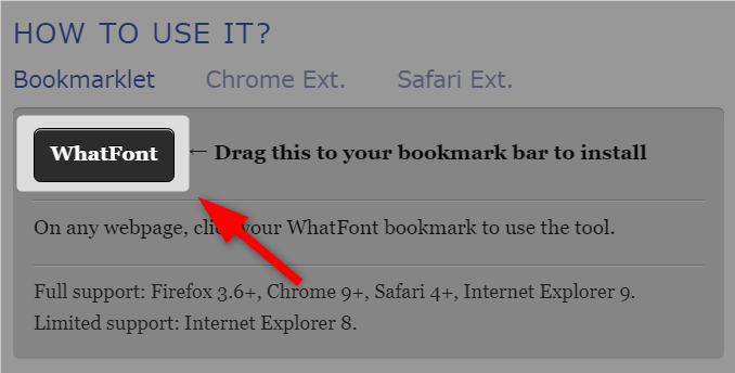 Webサイトに使われているフォントを調査できるChrome拡張機能『WhatFont』 - 8192.jp